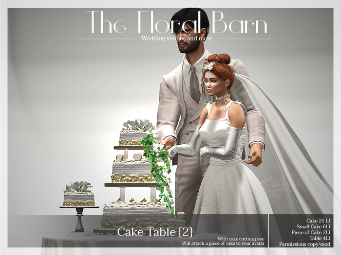 Second Life Marketplace - Wedding Cake Table [2]